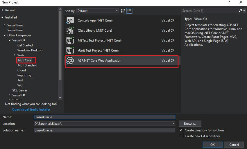 Blazor - Connect With Oracle Database In Amazon RDS